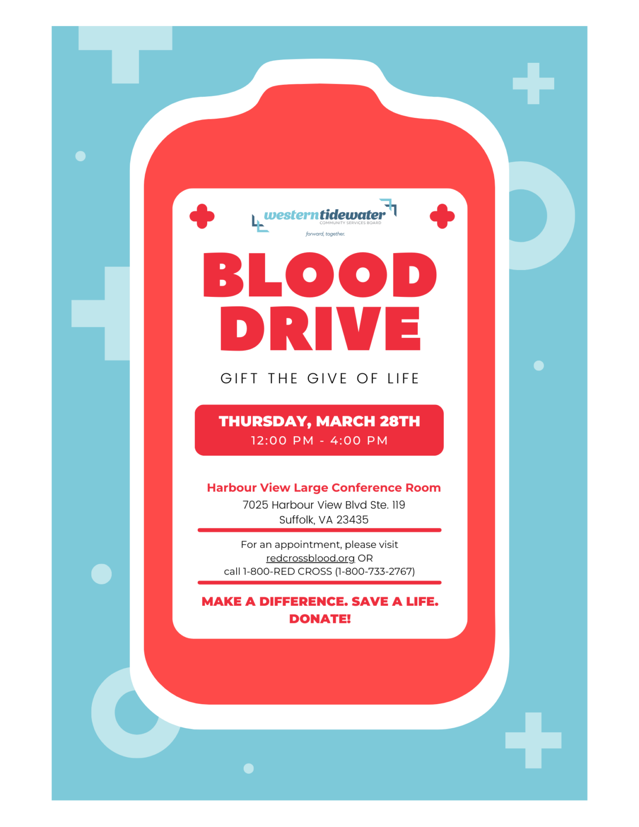 WTCSB is Holding a Blood Drive! | Western Tidewater Community Services ...