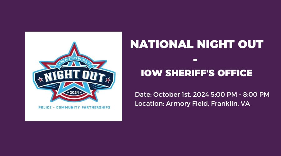National Night Out: IOW Sheriff's Office | Western Tidewater Community ...